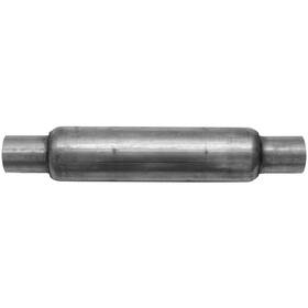 AP EXHAUST 421511S Muffler Enforcer Turbopack Steel Round
